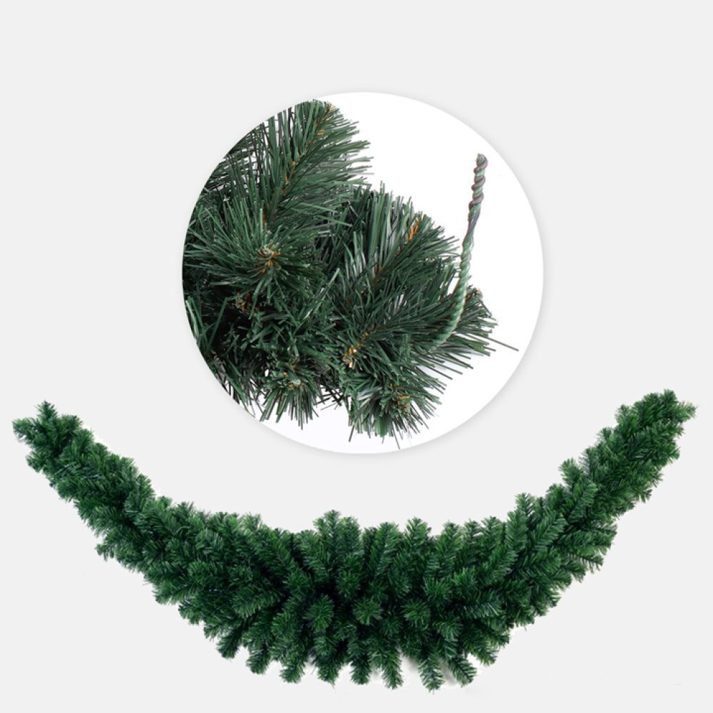 150cm Plain Pine Christmas Swag Garland Green