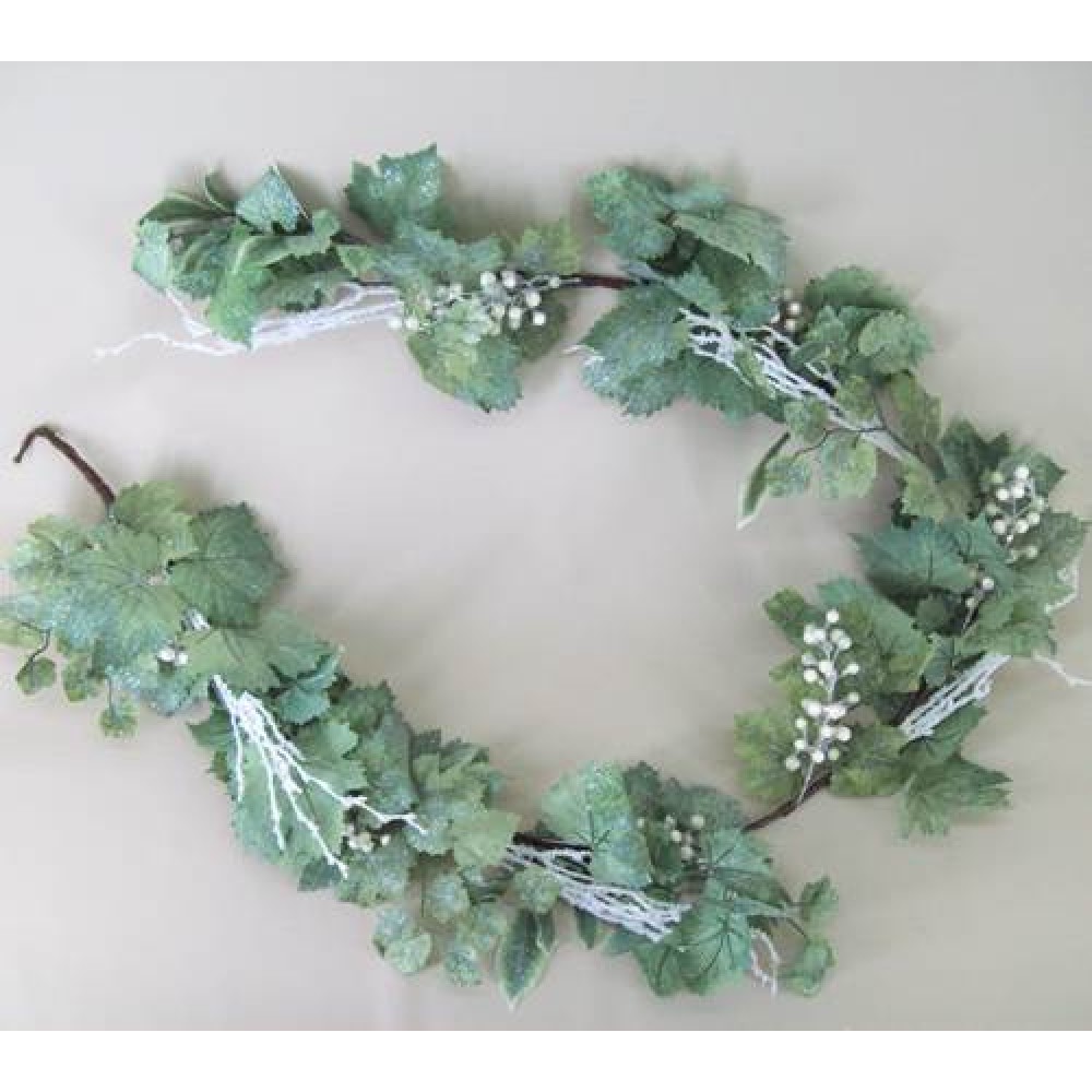 Luxury Christmas Garland Frosted Grape Vine | Christmas Decorations