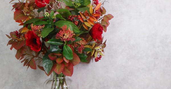 FIRECRACKER | POPPIES BERRIES FOLIAGE BOUQUET