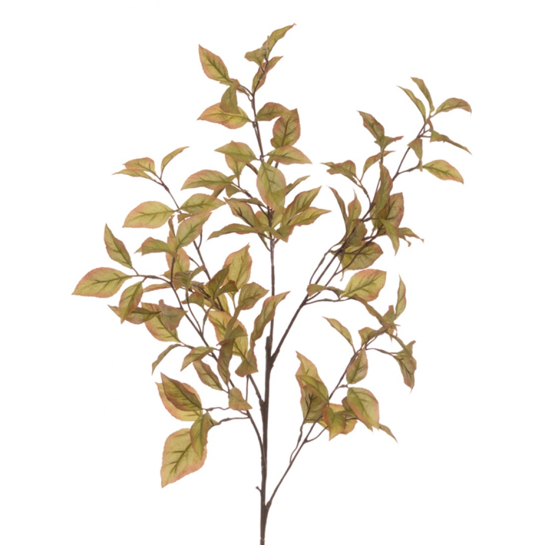 Eco Artificial Capsicum Leaf Spray Green Brown 89cm | Artificial Leaves