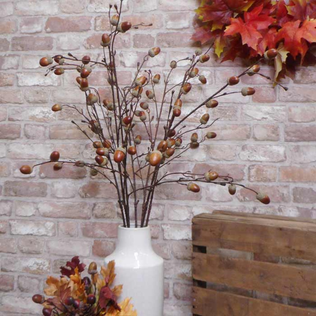Artificial Acorns Branch 102cm | Artificial Foliage