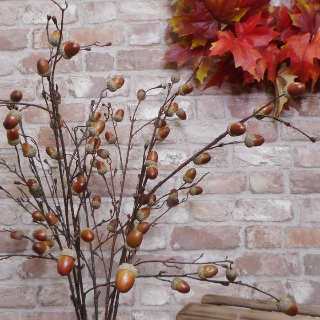 Artificial Acorns Branch 102cm | Artificial Foliage