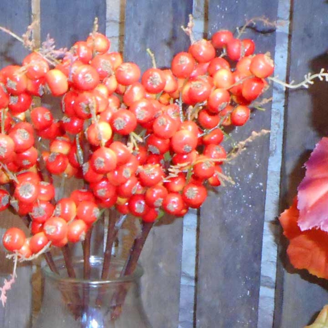 Artificial Berry Stem Orange 40cm| Artificial Berries