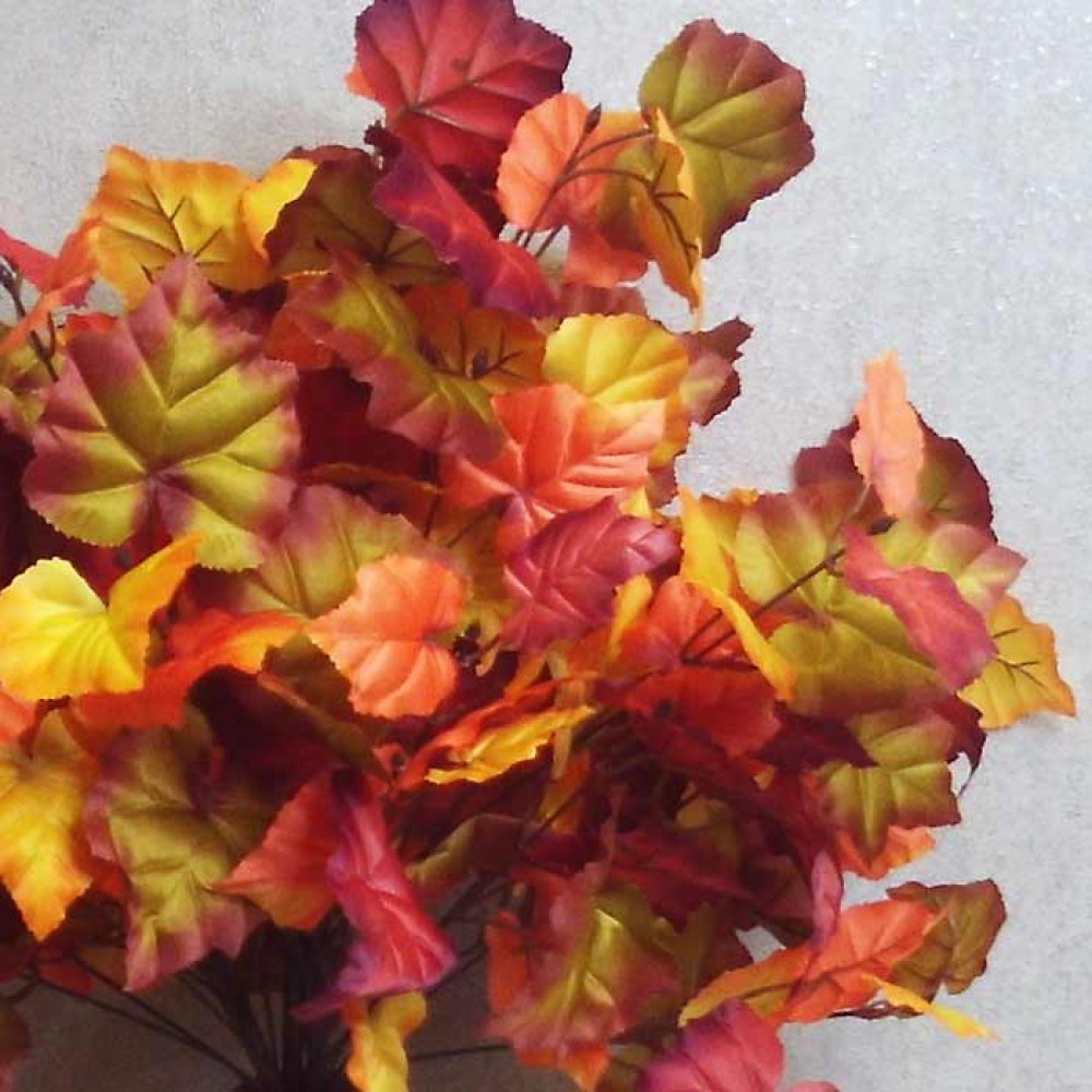 Fleur Artificial Maple Leaves Bunch | Artificial Autumn Leaves