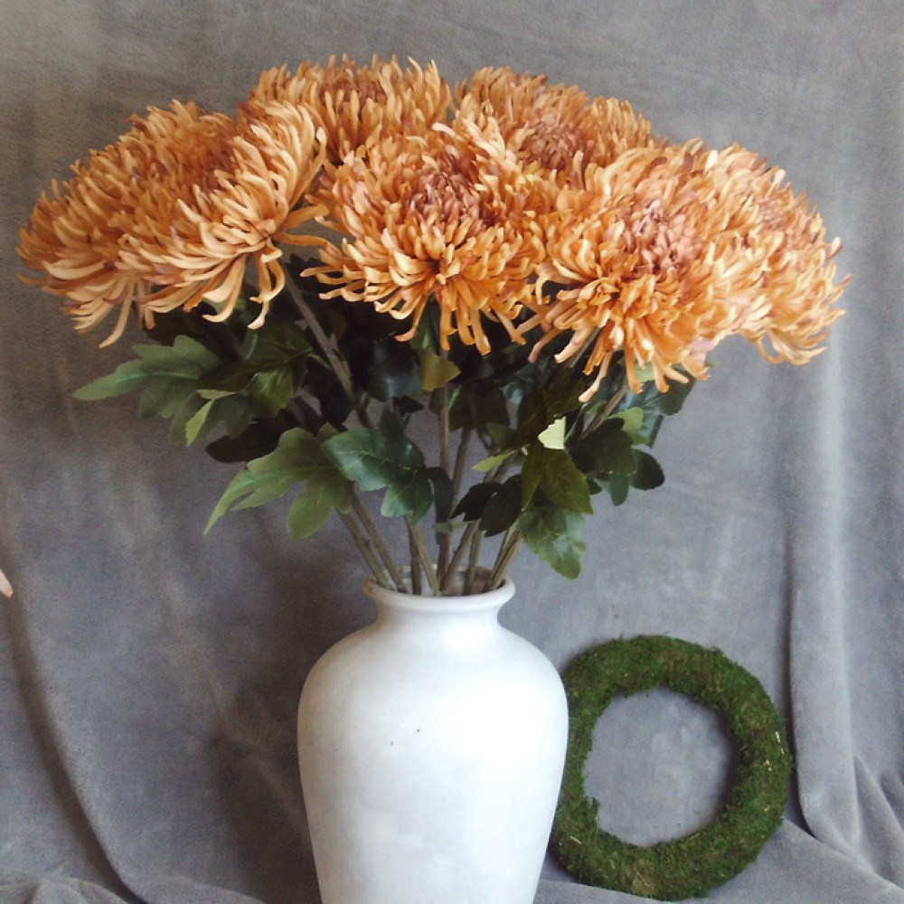 Artificial Fuji Mum Caramel 74cm| Artificial Flowers