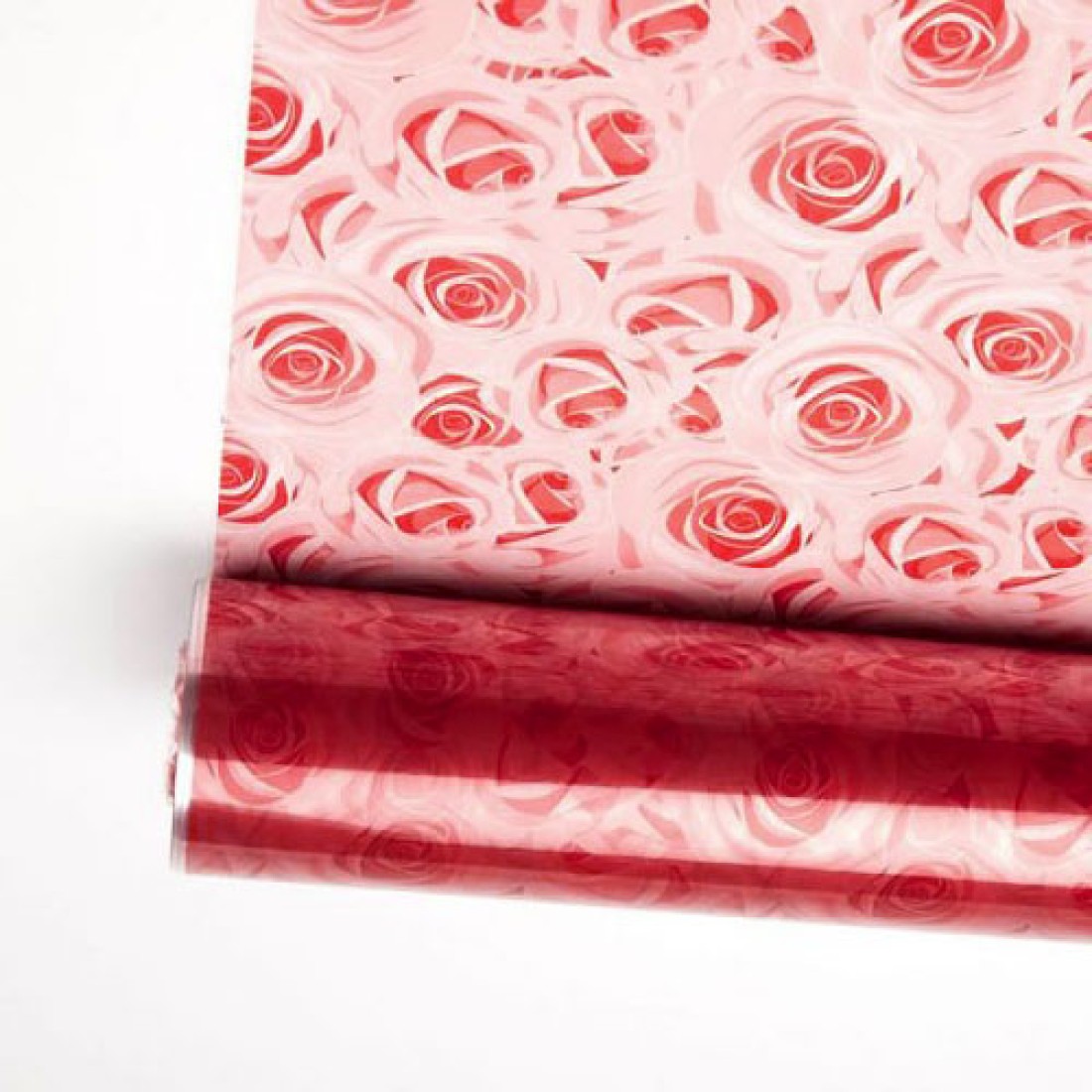 Red Rose Cellophane Roll 100m | Florists Supplies