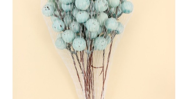 Easter Berry Picks Duck Egg Blue 12 Pack | Easter Decorations