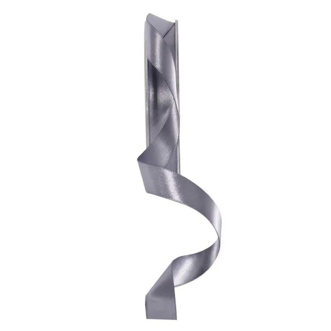 15mm Double Sided Satin Ribbon Gunmetal Grey - DSR023