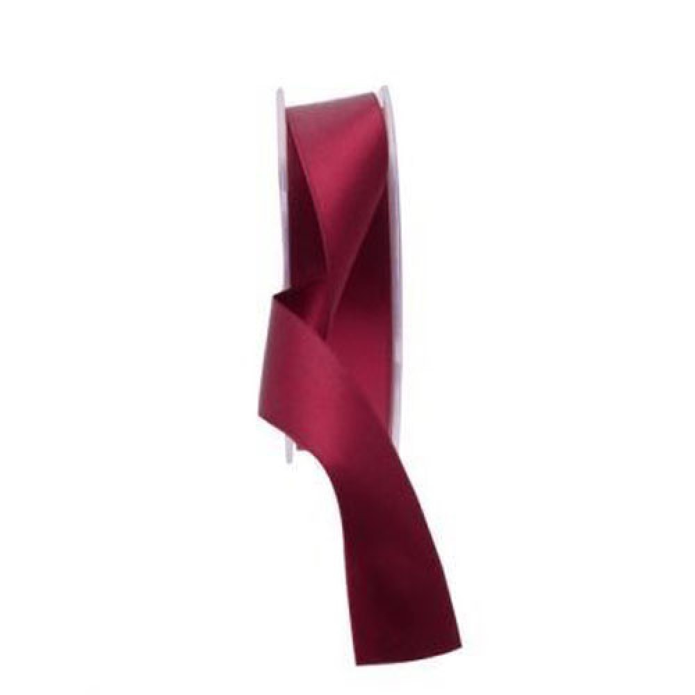 25mm Double Sided Satin Ribbon Burgundy | Ribbons