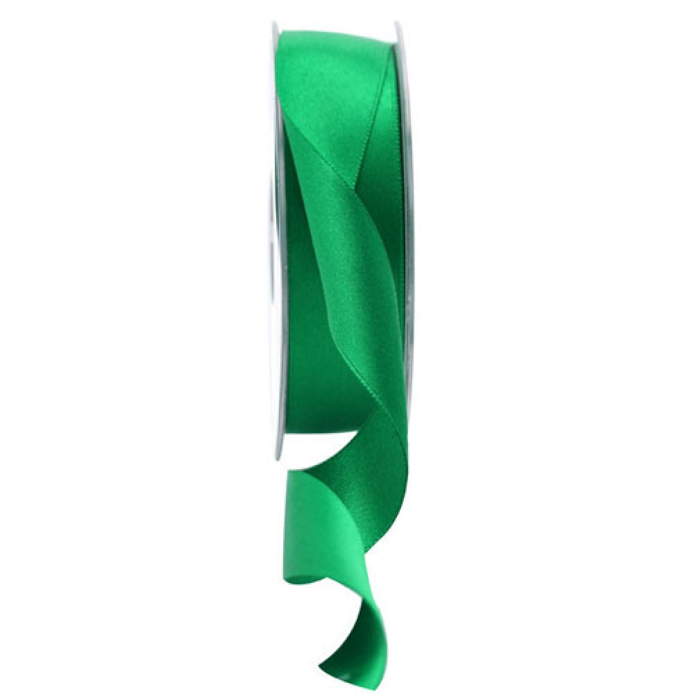 25mm Double Sided Satin Ribbon Emerald Green | Ribbon