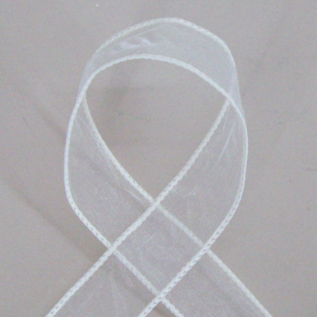 Wired Organza Ribbon Ivory | Ribbons