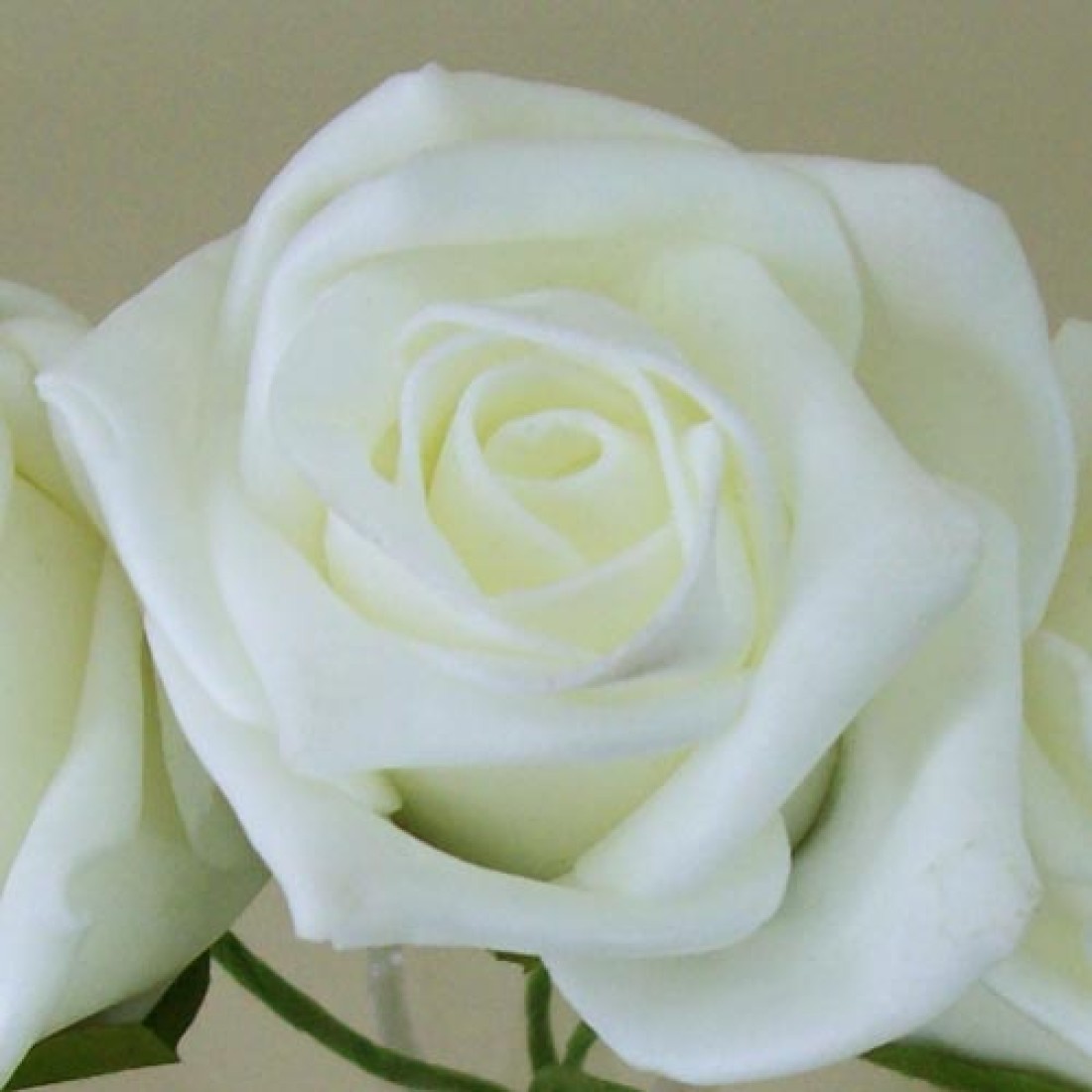 Colourfast Cottage Foam Roses Bundle Ivory 6 Pack 24cm | Artificial Flowers