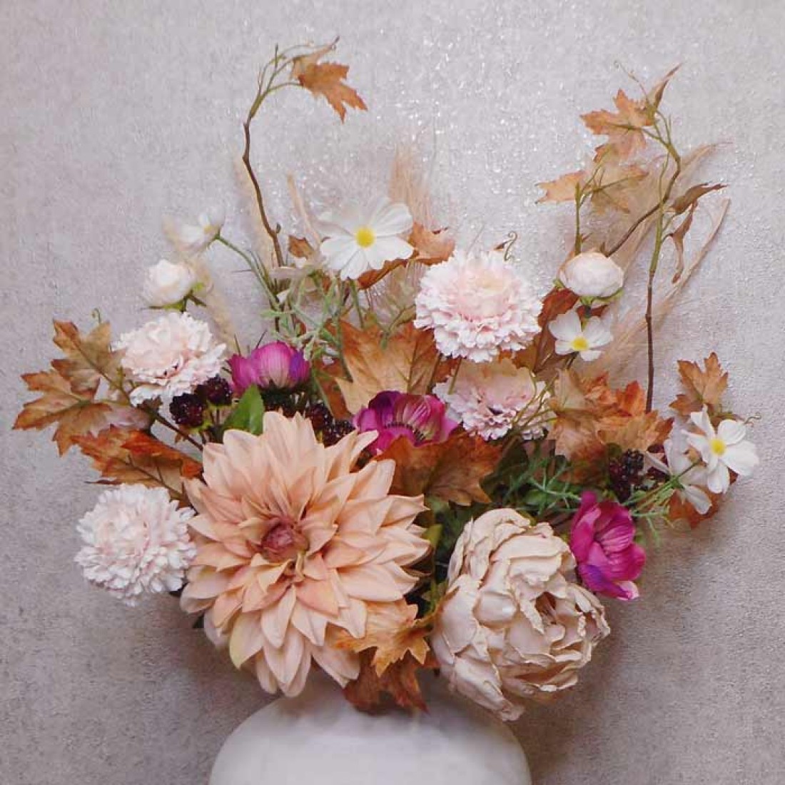 Birth Month Faux Flowers Bouquet - October ~ Cosmos ABV070 | Silk Flowers