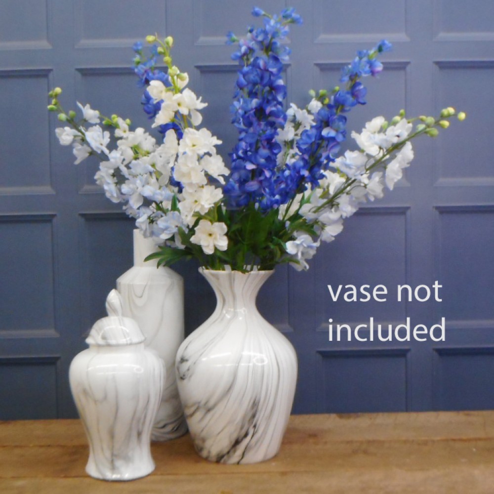 Marble Ellipse Large Vase 36cm - LUX030 | Flower Vases