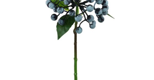 Artificial Blueberries Stem 30cm | Artificial Fruit