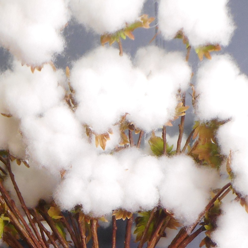 Artificial Cotton Stems 67cm | Artificial Flowers