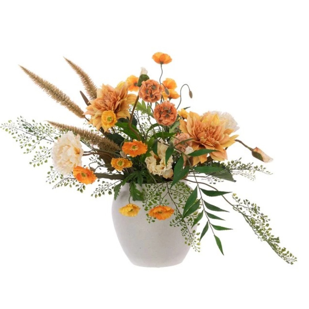 Apricot Elegance | Artificial Flower Arrangement