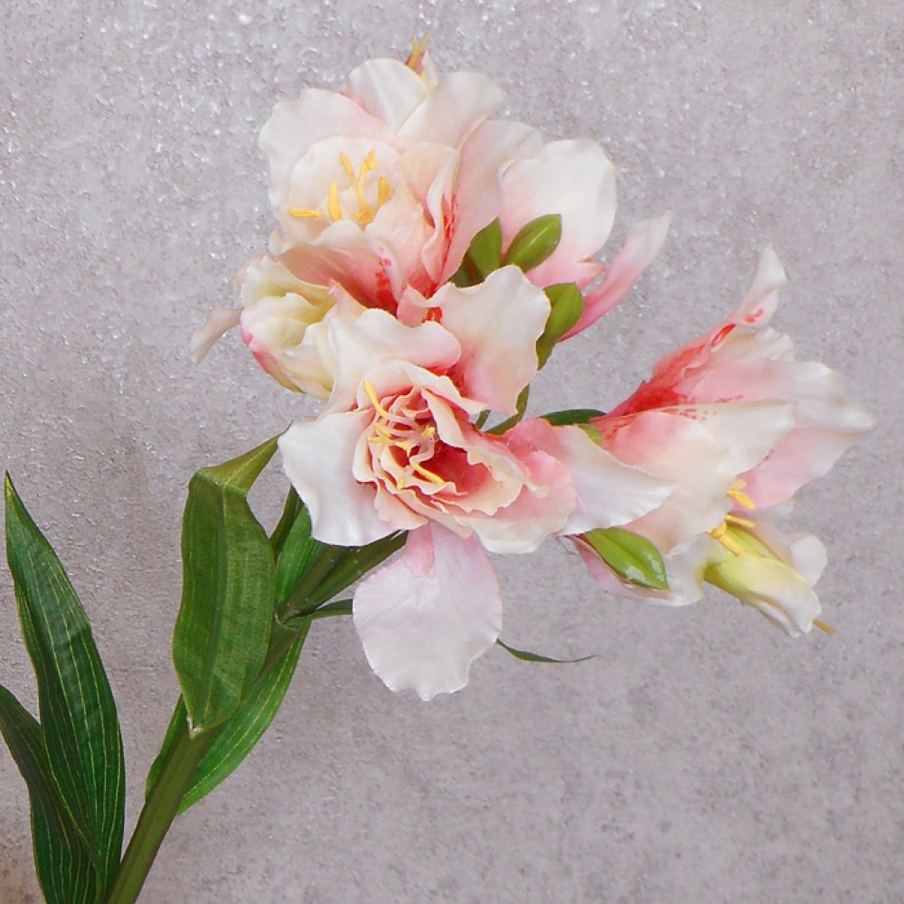 Artificial Alstroemeria Stem Coral Pink 70cm | Artificial Flowers