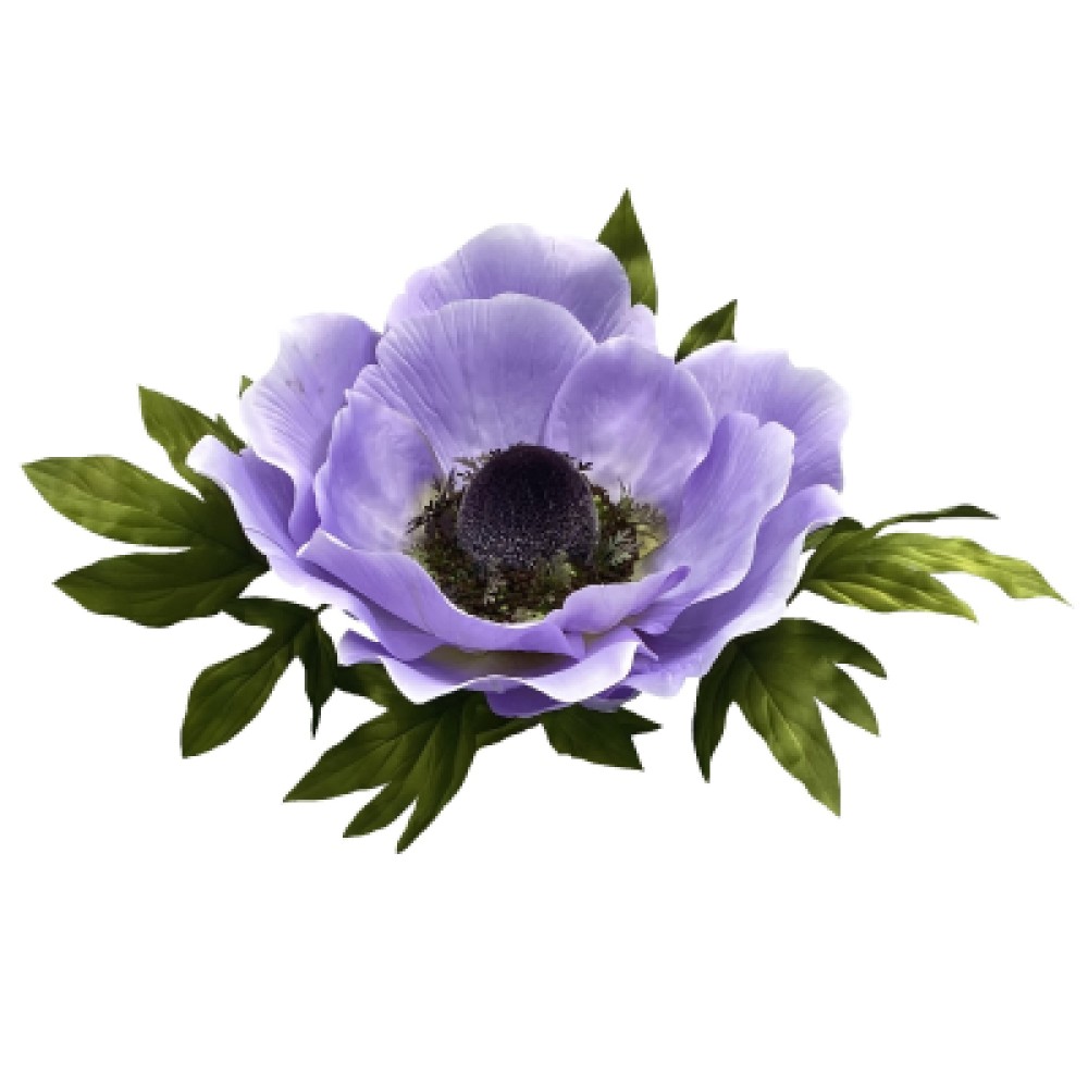 Giant Artificial Anemone Lilac 120cm | VM Display Prop | Artificial Flowers