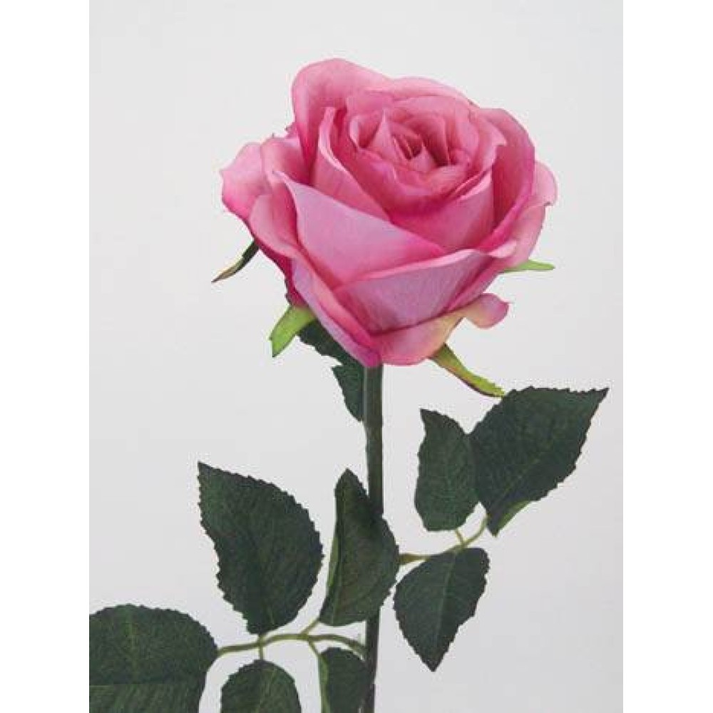 Prize Rose Mid Pink 63cm | Artificial Flowers
