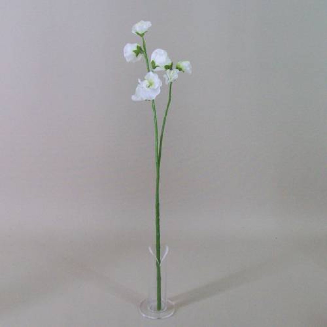 Artificial Sweet Peas Stem White 49cm | Artificial Flowers