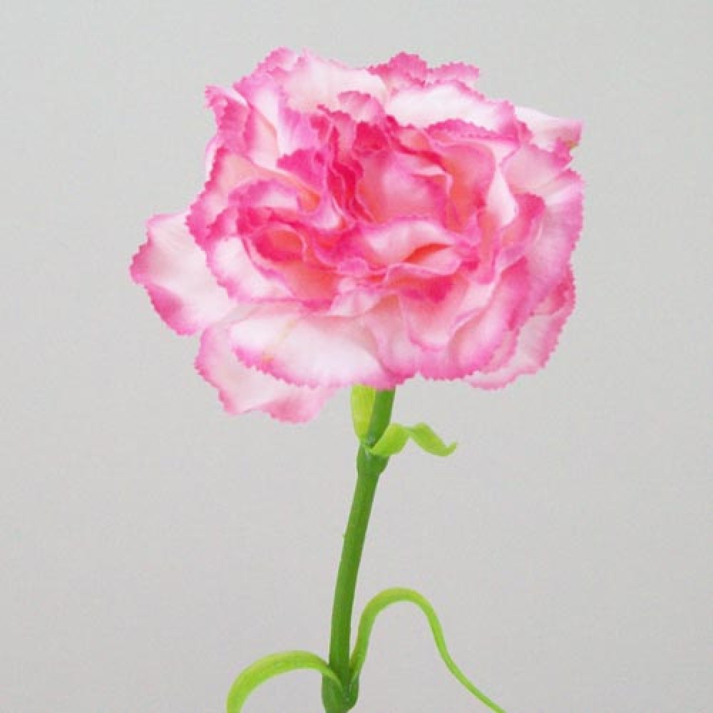 Artificial Silk Carnation Pink Cream 60cm| Artificial Flowers