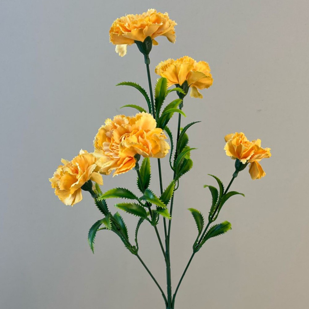 Artificial Spray Carnations Yellow 58cm| Artificial Flowers