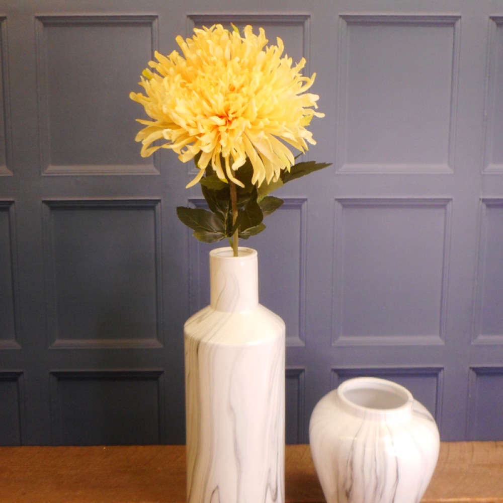 Artificial Fuji Mum Yellow 74cm | Artificial Flowers