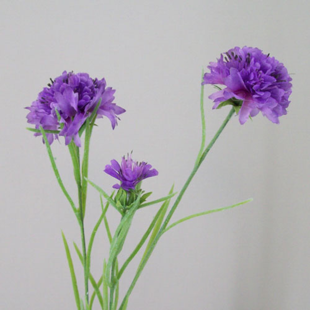 Artificial Meadow Cornflowers Purple Flowers 56cm | Artificial Flowers
