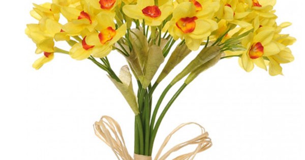 Artificial Daffodils Posy Tete a Tete 34cm | Artificial Flowers