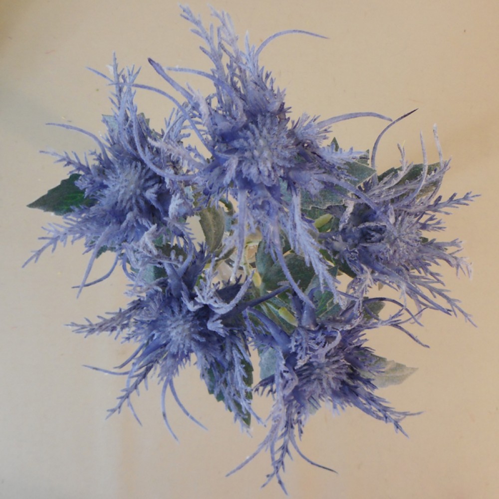Wild Sea Holly Thistles Plant Blue 35cm | Artificial Thistles