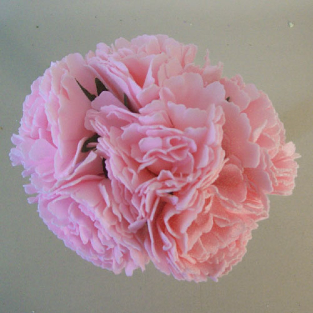 Foam Carnations Posy Baby Pink 6 Pack 22cm | Foam Flowers