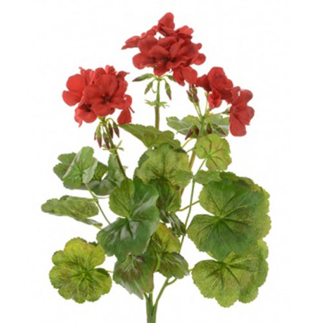 Artificial Geranium Plants Red 38cm | Artificial Flowers