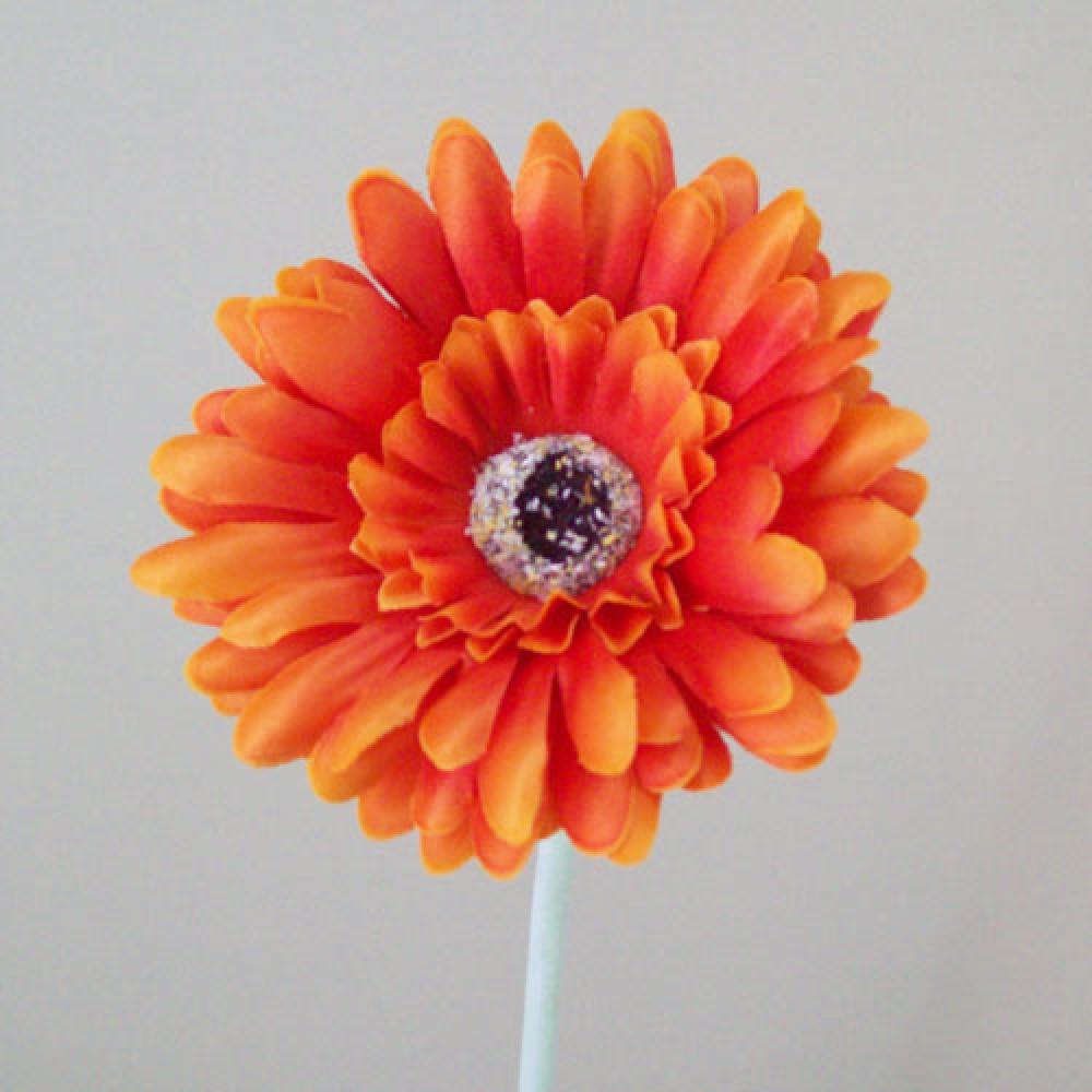 Artificial Gerbera Orange Small 57cm | Artificial Flowers