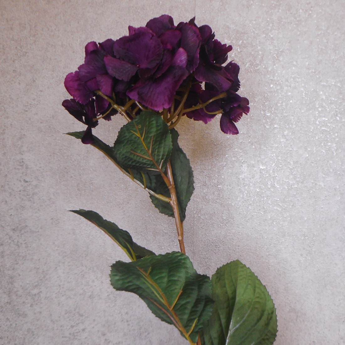 Artificial Hydrangeas Aubergine Plum 72cm | Artificial Flowers