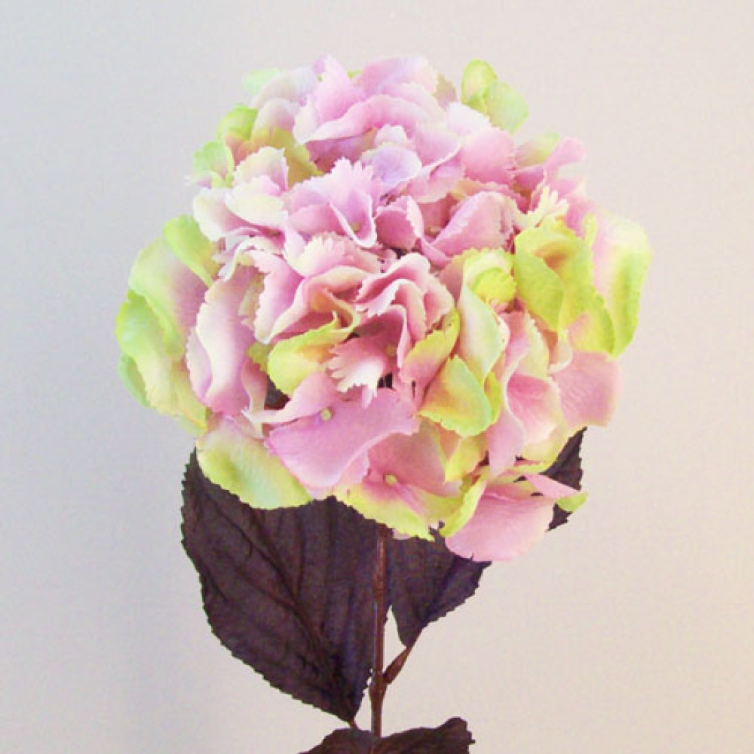 Artificial Hydrangeas Pink Green 71cm | Artificial Flowers