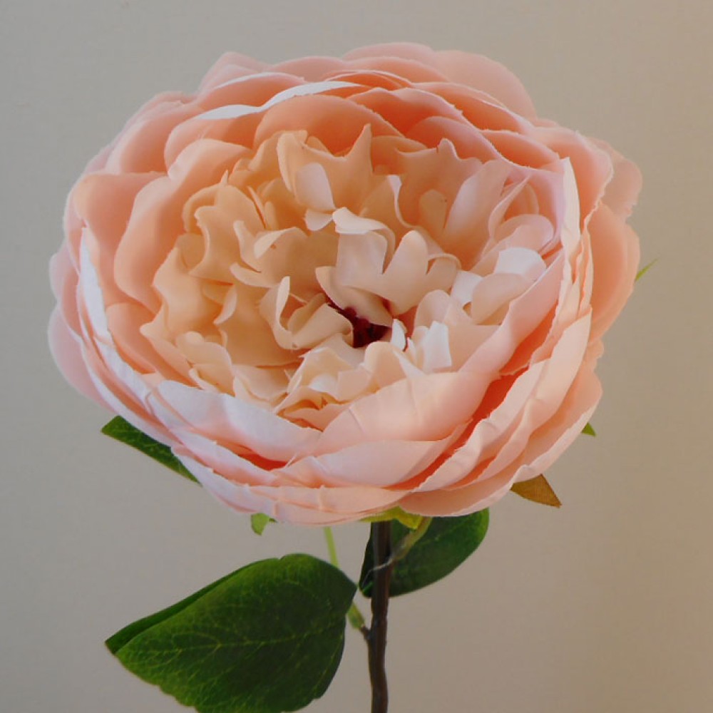 Artificial Peony Flowers Peach 56cm | Artificial Flowers