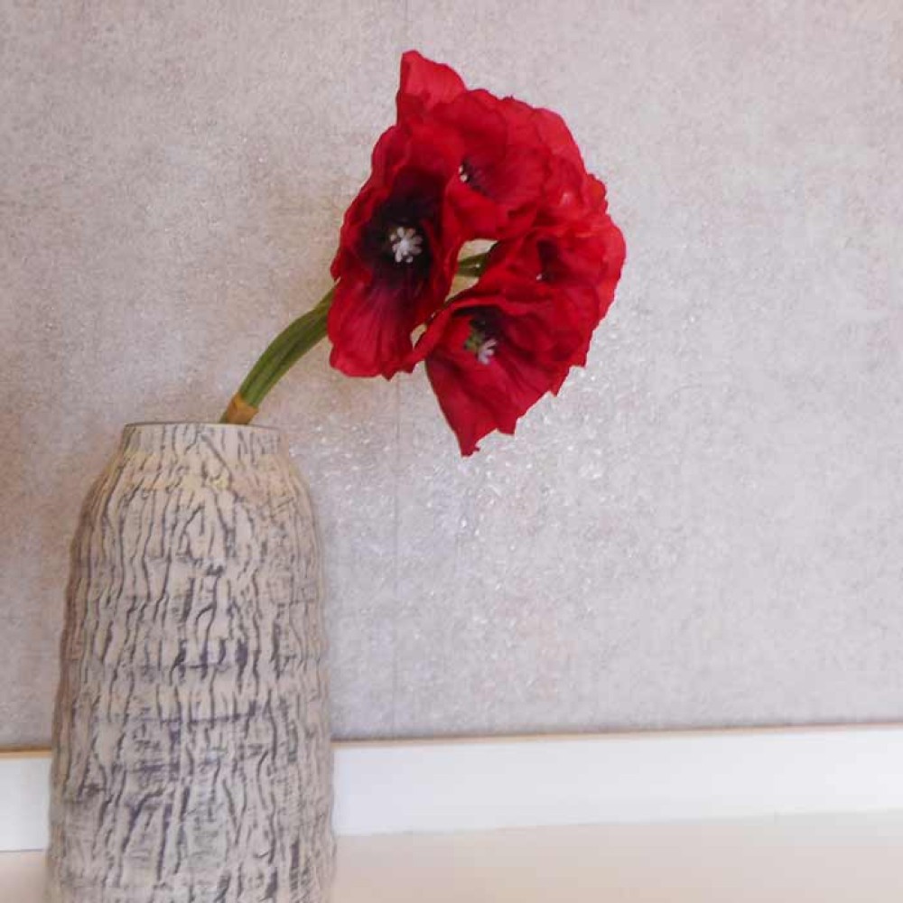Poppy Bundle Red 28cm | Artificial Flowers