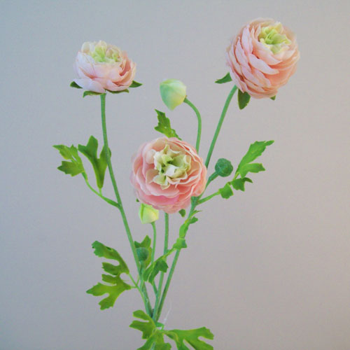 Silk Ranunculus Flowers Orange 65cm | Artificial Flowers