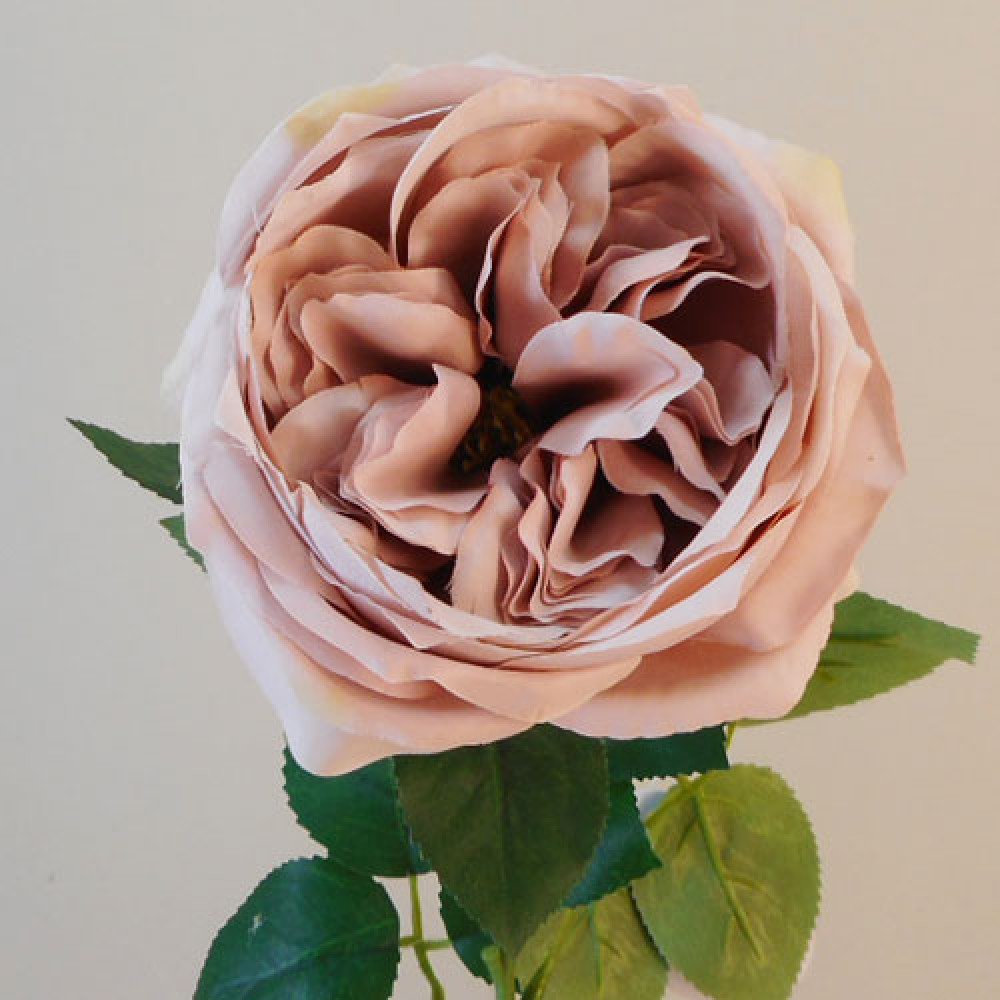 Artificial Cabbage Rose Dusky Pink 60cm | Artificial Flowers