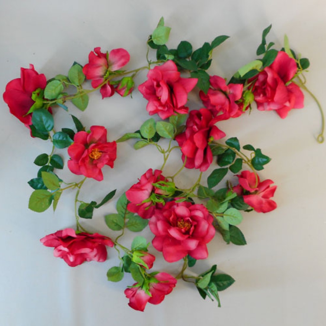 Garden Roses Garland Red 180cm | Artificial Flowers