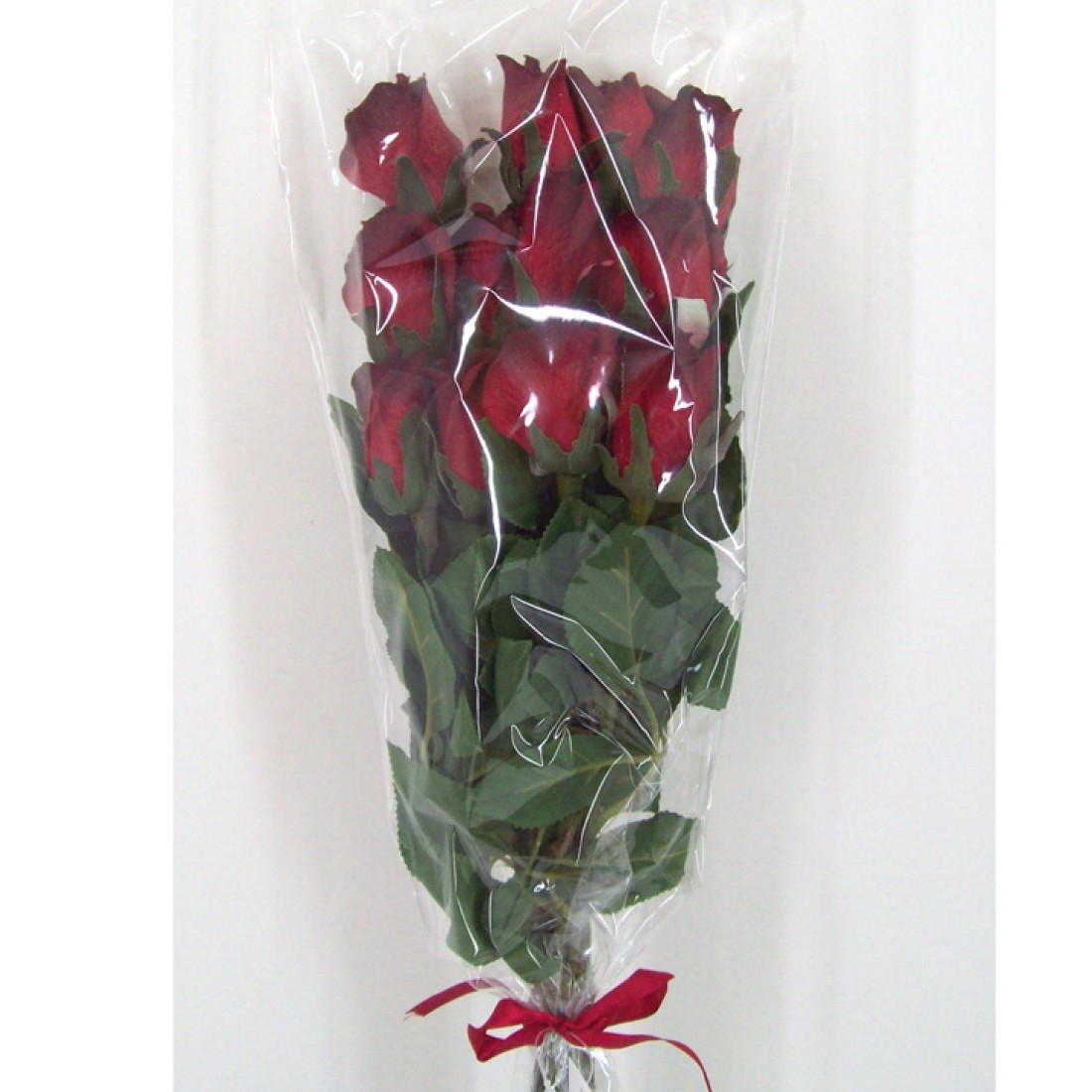 Silk Roses Bouquet Red 50cm | Artificial Flowers