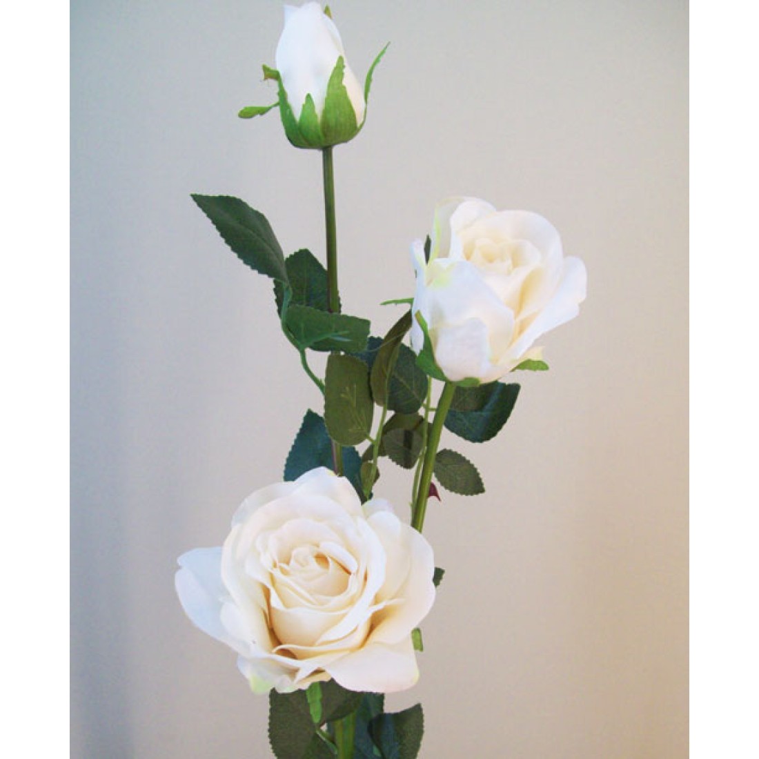 Artificial Rose Spray Cream Long Stem 85cm | Artificial Flowers