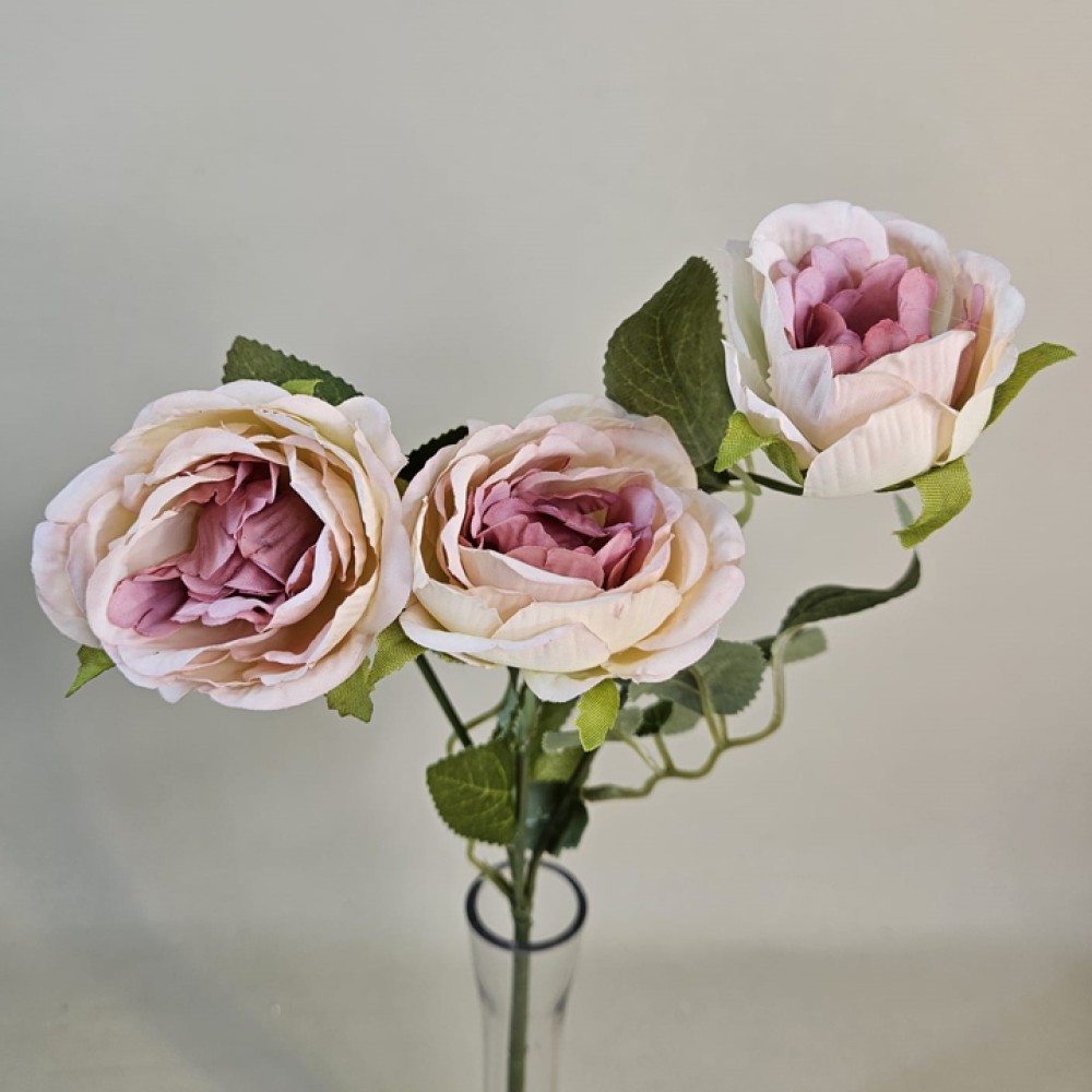 Artificial Rose Spray Dusky Pink 41cm | Artificial Flowers