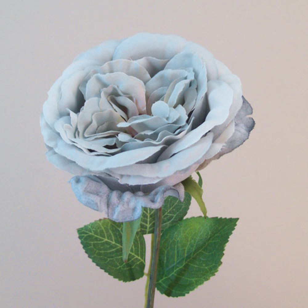 Downton Artificial Roses Light Blue | Artificial Flowers