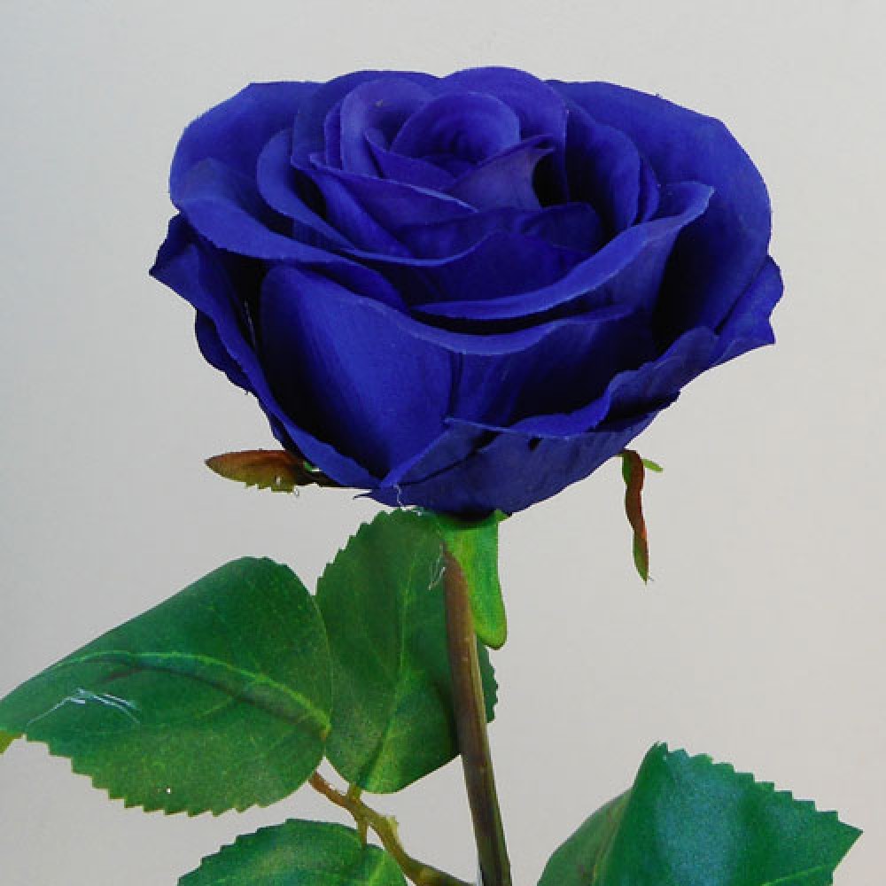Artificial Flowers | Galaxy Rosebud Dark Blue 43cm