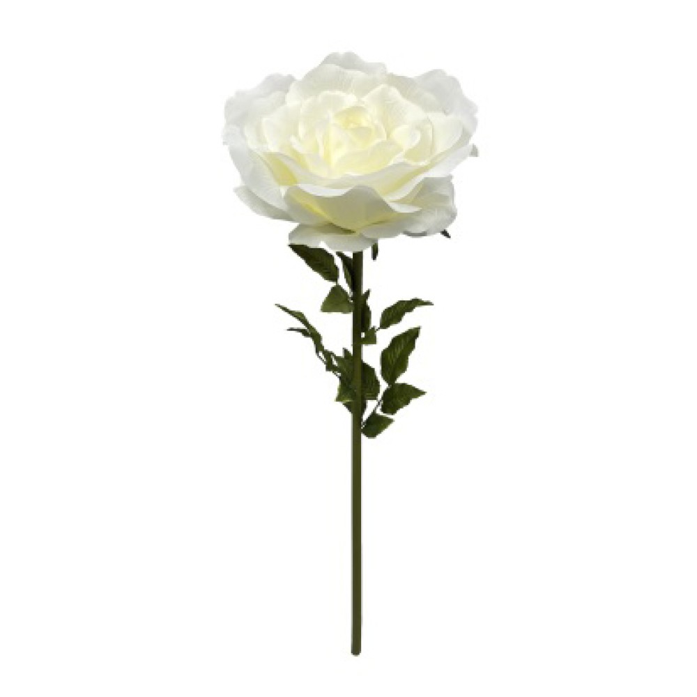 Giant Silk Roses Cream 130cm | VM Display Prop | Artificial Flowers