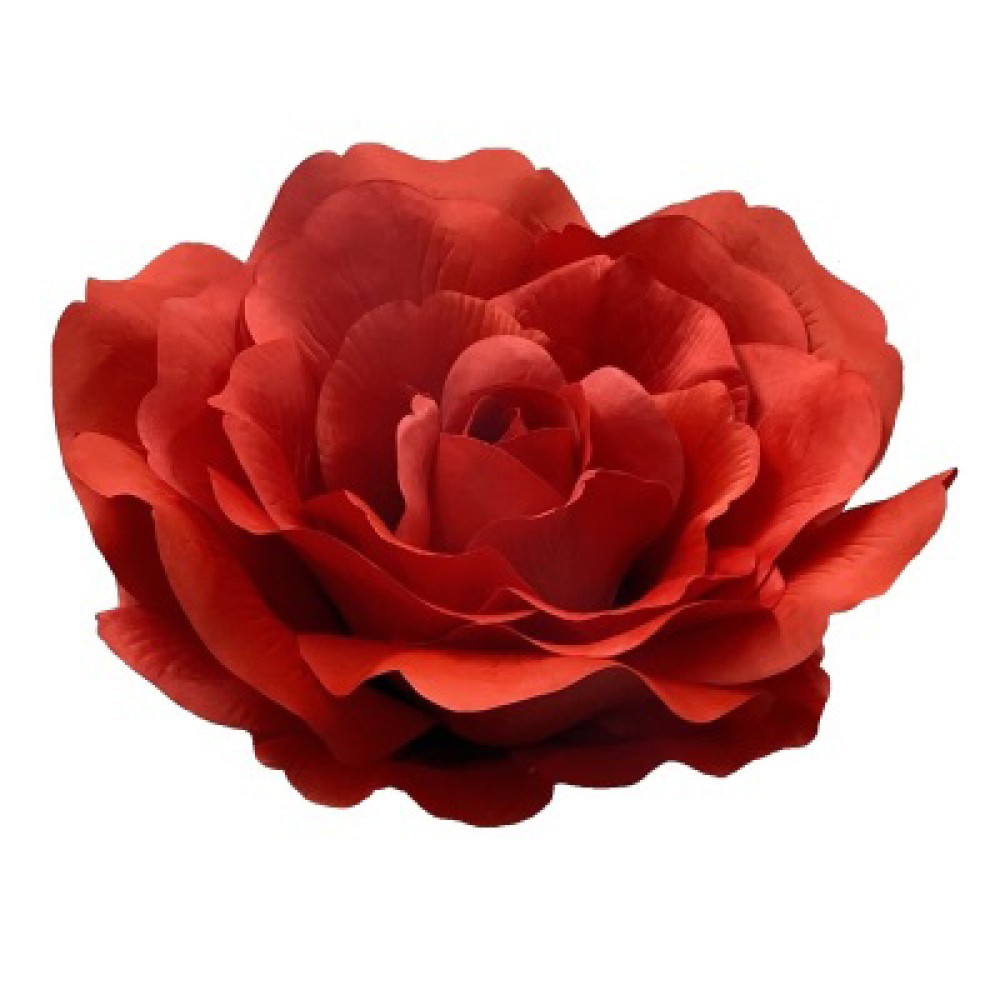 Giant Silk Roses Red 130cm | VM Display Prop | Artificial Flowers
