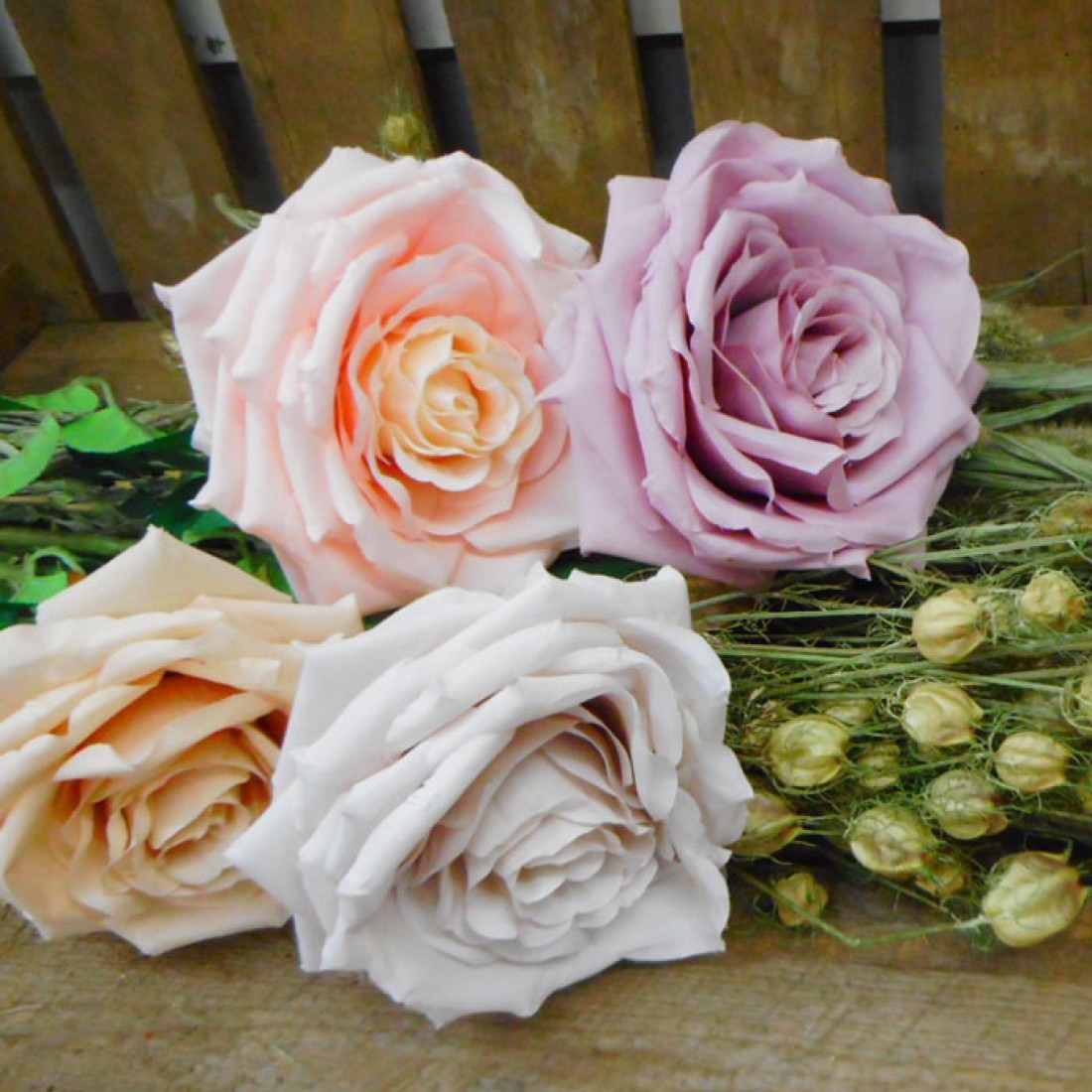 Artificial Roses Large Blush Pink 76cm | Artificial Flowers