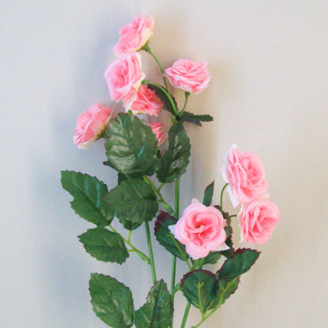 Mini Artificial Wild Roses Pink 52cm | Artificial Flowers